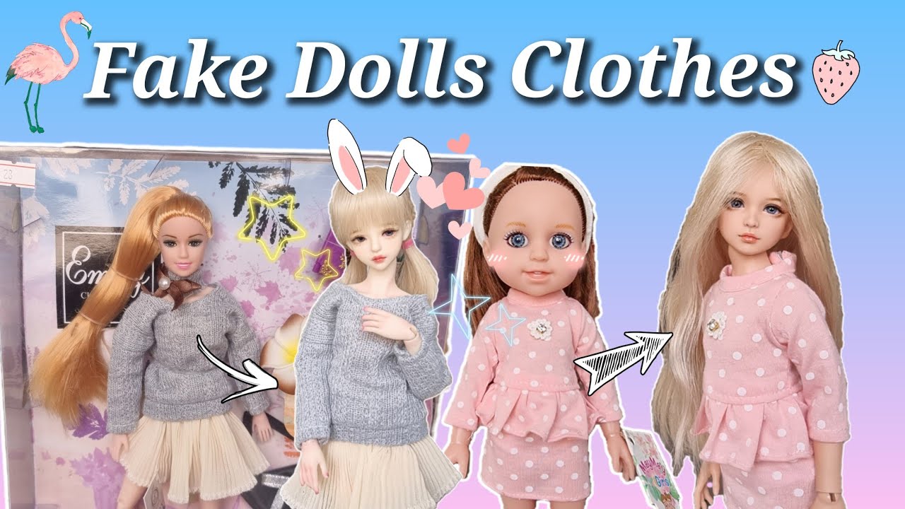 I try on fake doll clothes on my expensive BJD dolls 😅 - YouTube