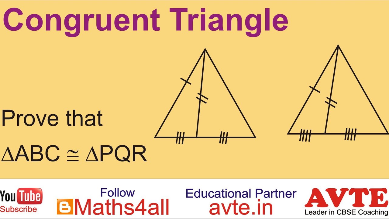 Triangle and Properties || Congruent Triangle Important Question ...