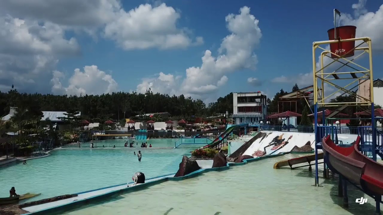 Water Park - water boom Sp 1 Muara Wahau by Drone - YouTube