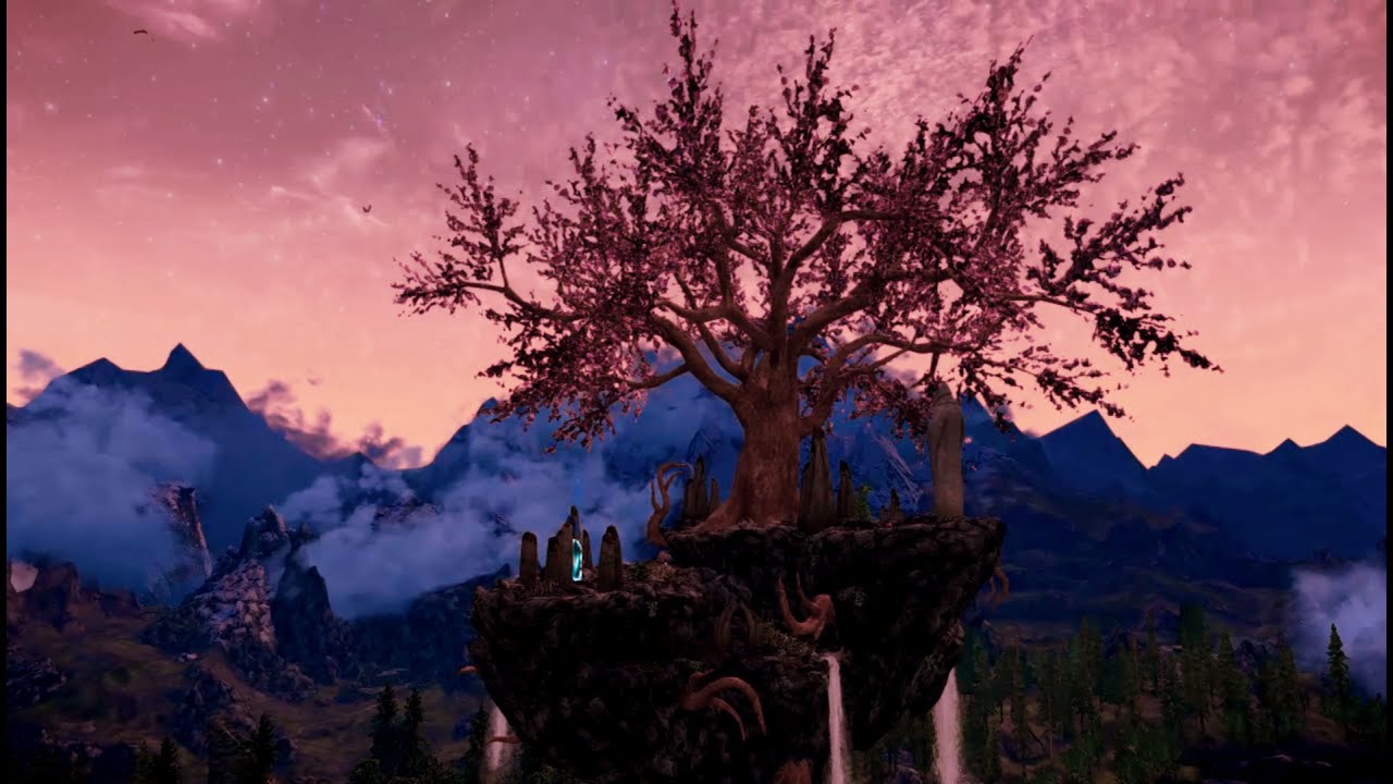 Skyrim Special Edition (Yggdrasil tree mod both versions land & sky ...