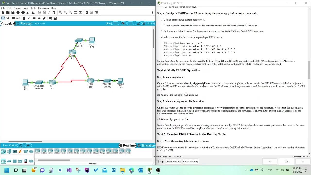 EIGRP OSPF (IPv4) - EIGRP OSPF (IPv6) - YouTube