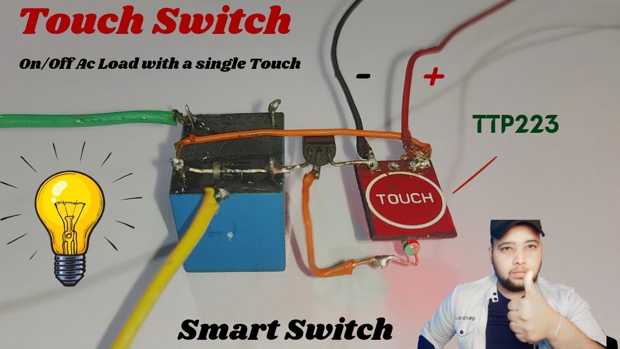 Touchable Switch Board || How to make Touch Switch ~ Easy Method - YouTube