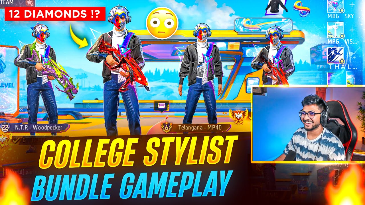 i Got This Bundle Just For 100 Diamonds?? 😨 College Stylist Bundle ...