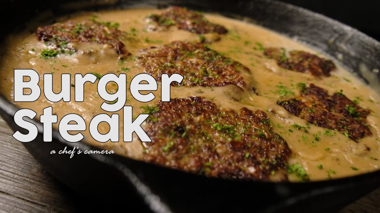 Burger Steak recipe - YouTube