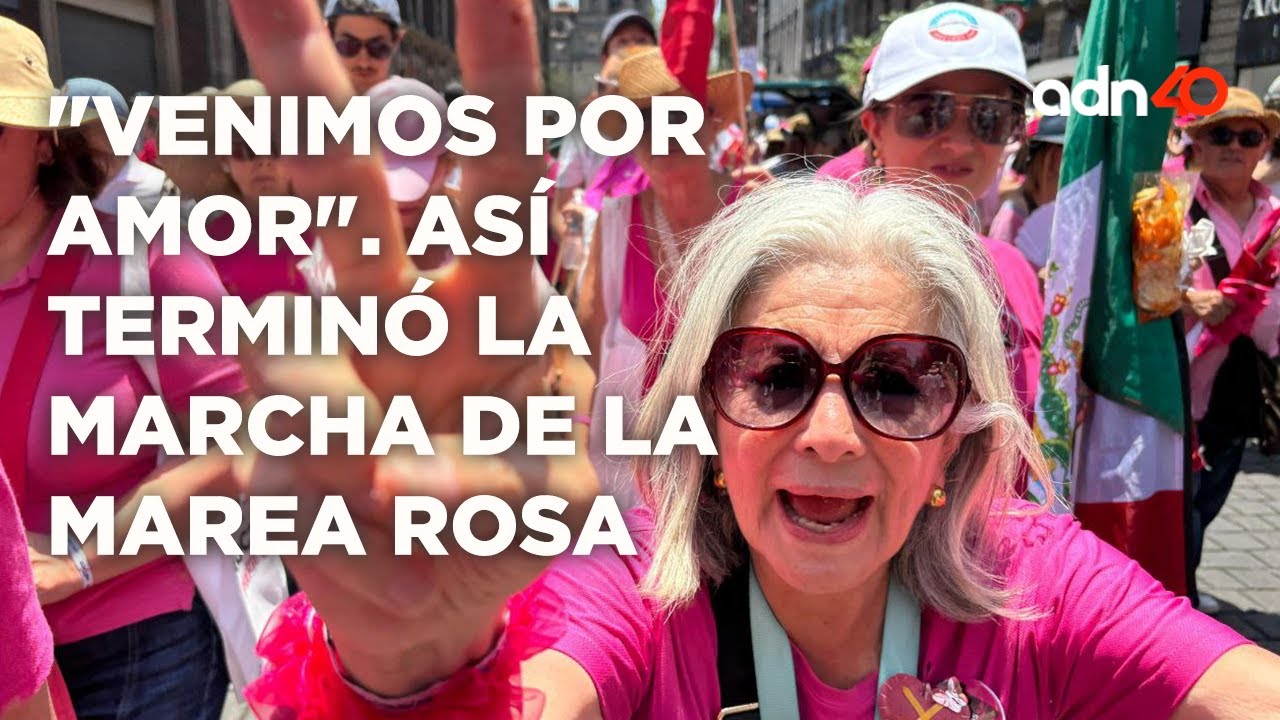 "Venimos por amor". Así terminó la marcha de la Marea Rosa - YouTube