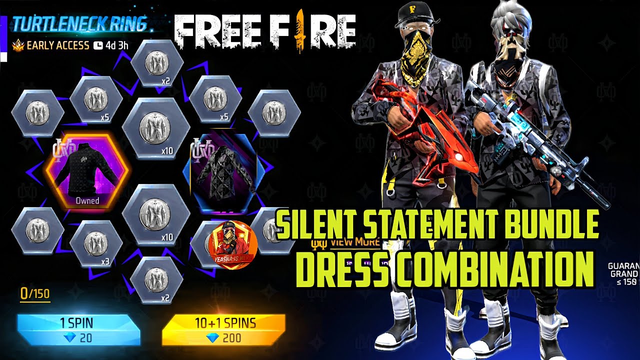Monson Orakii Event - Silent statement Bundle Combination | Free Fire ...