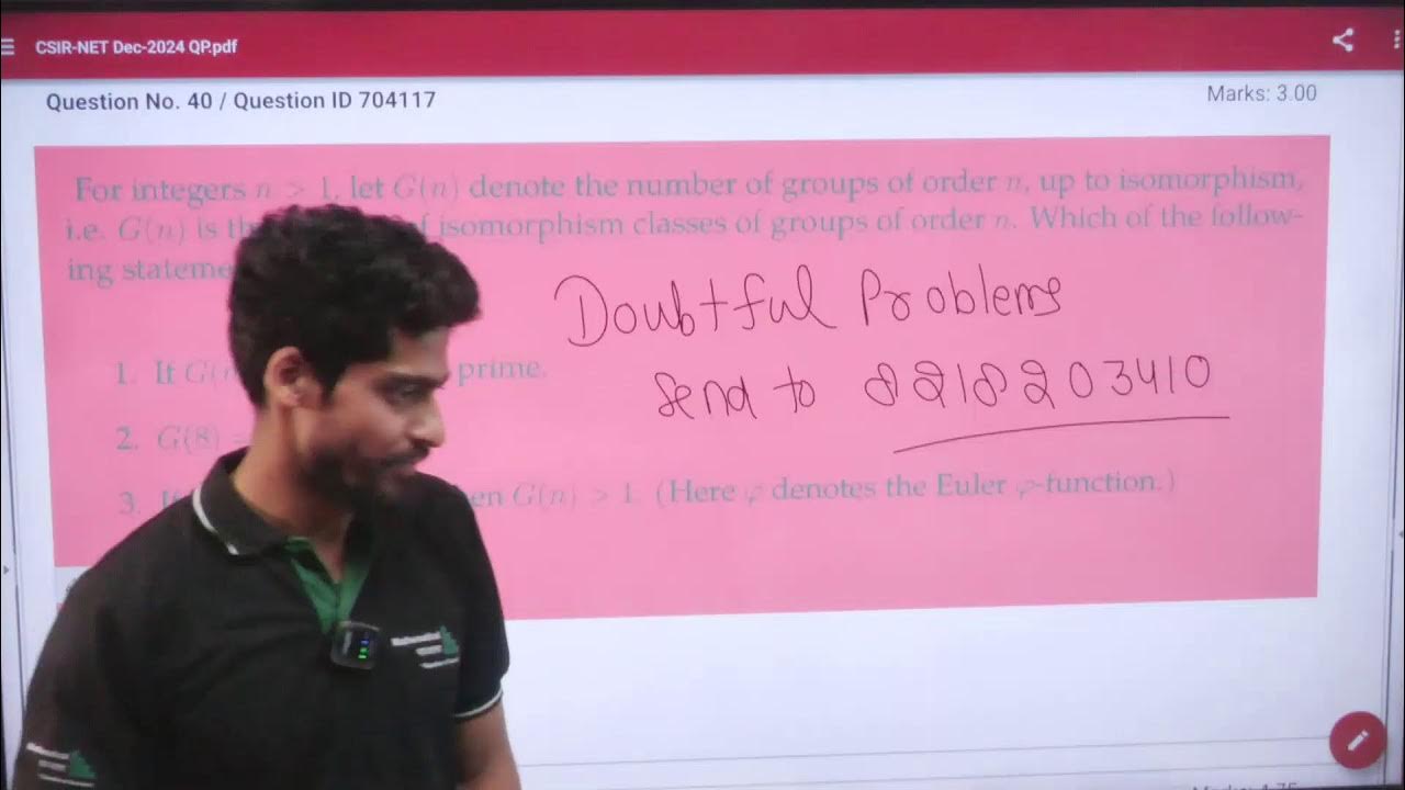 CSIR NET RESPONSE AND ANSWER KEY RELEASED - YouTube
