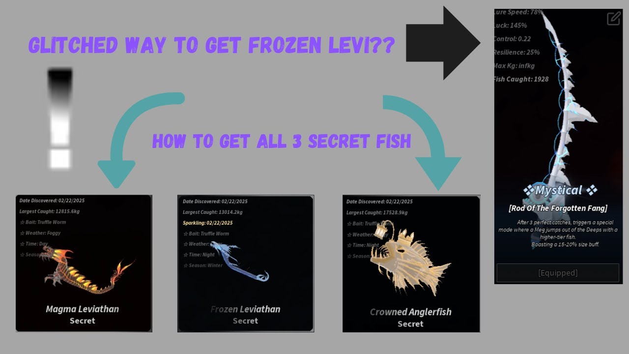 How to get all 3 Secret fish in the new Marianas Veil update in Roblox ...