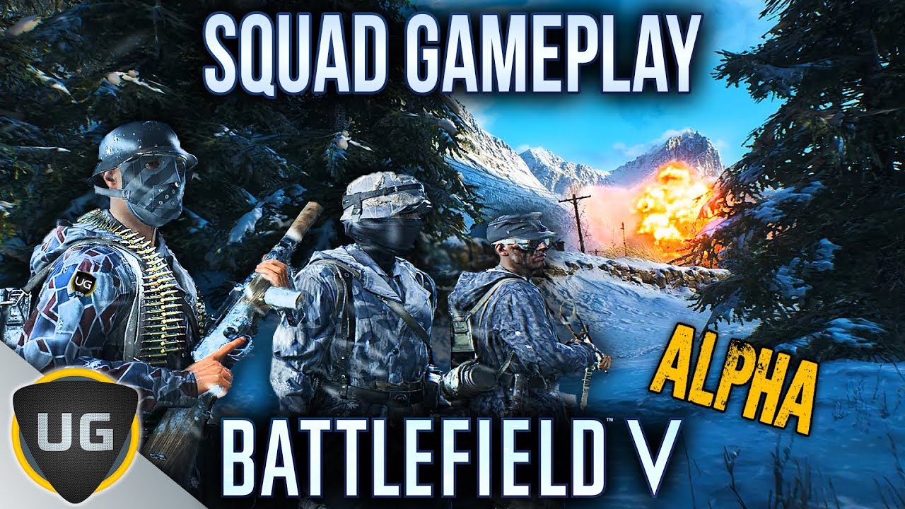 Battlefield V Alpha | A Round of Squad Gameplay | BFV Closed Alpha 2 ...
