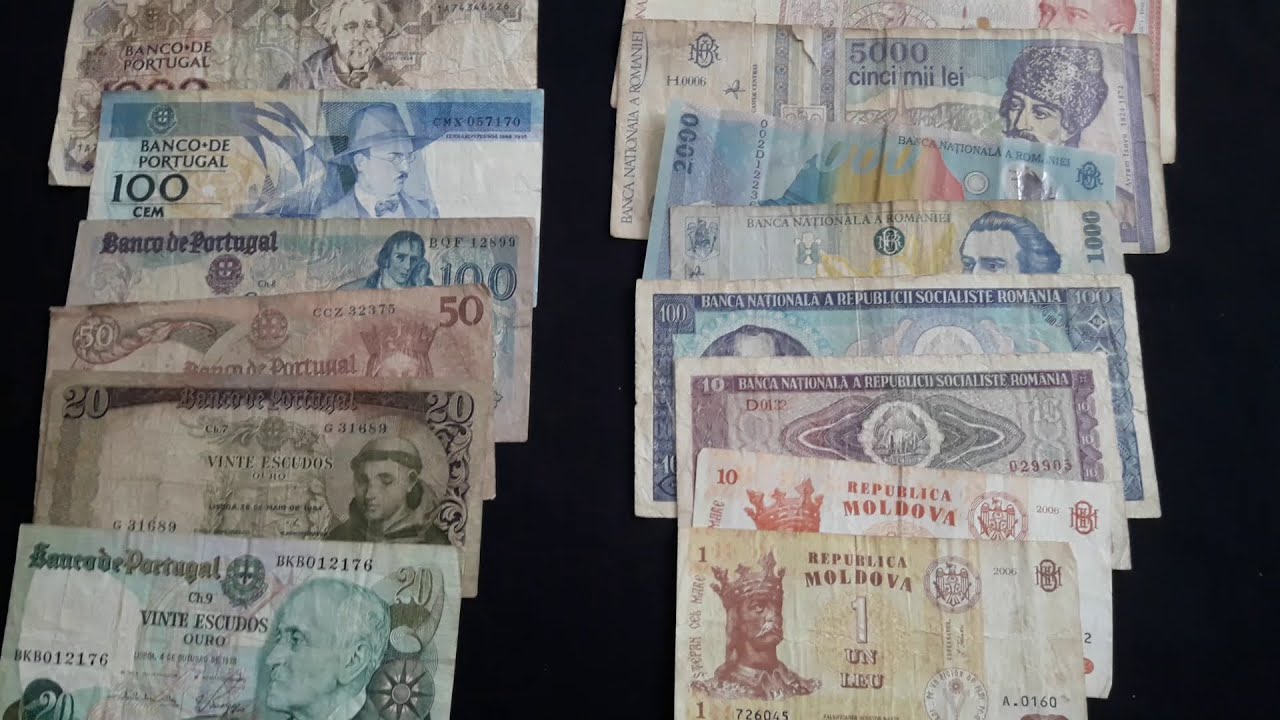 Selling Portuguese & Romanian Banknotes: How Much Are They Worth? - YouTube