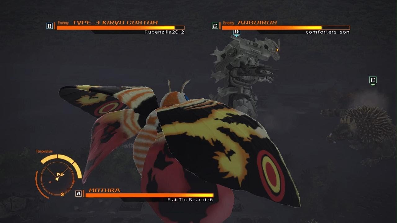 Godzilla Ps4/5 Online: Mothra Vs Kiryu Vs Anguirus - YouTube