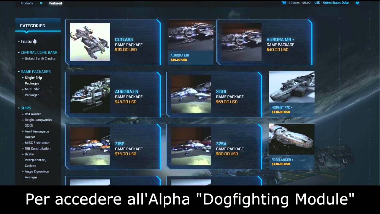 Come acquistare Star Citizen - guida pledge store italiana ITA - YouTube