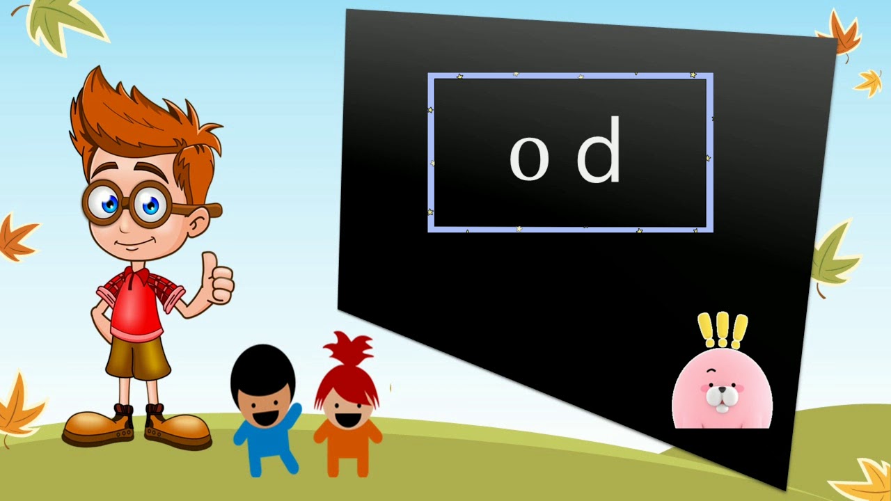 Mother Phonics, Short vowel sound o, word family op and od - YouTube