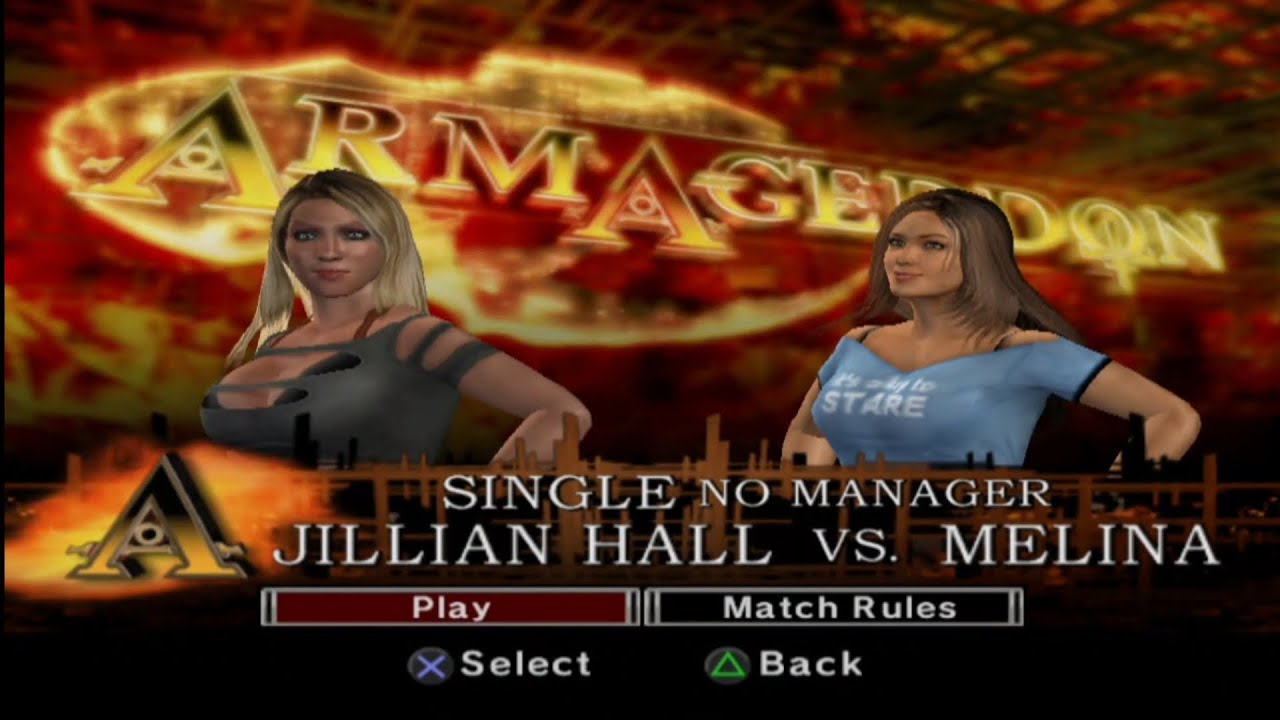 WWE SmackDown vs. Raw 2007 - Jillian Hall vs Melina - YouTube
