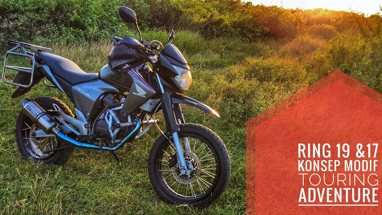 Pakai velg Ring 19 dan 17 di honda New Megapro Modif Touring Adventures ...