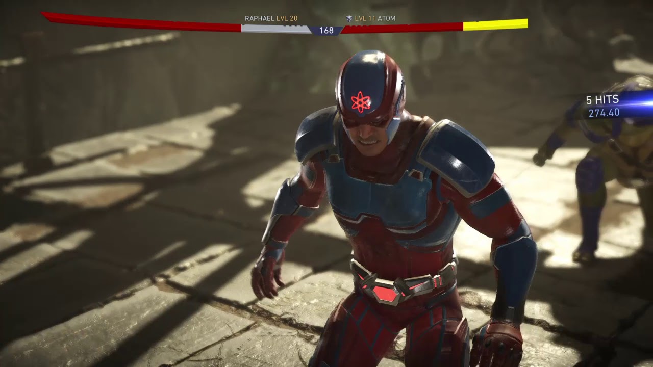 Injustice 2 TMNT Raphael vs Atom - YouTube