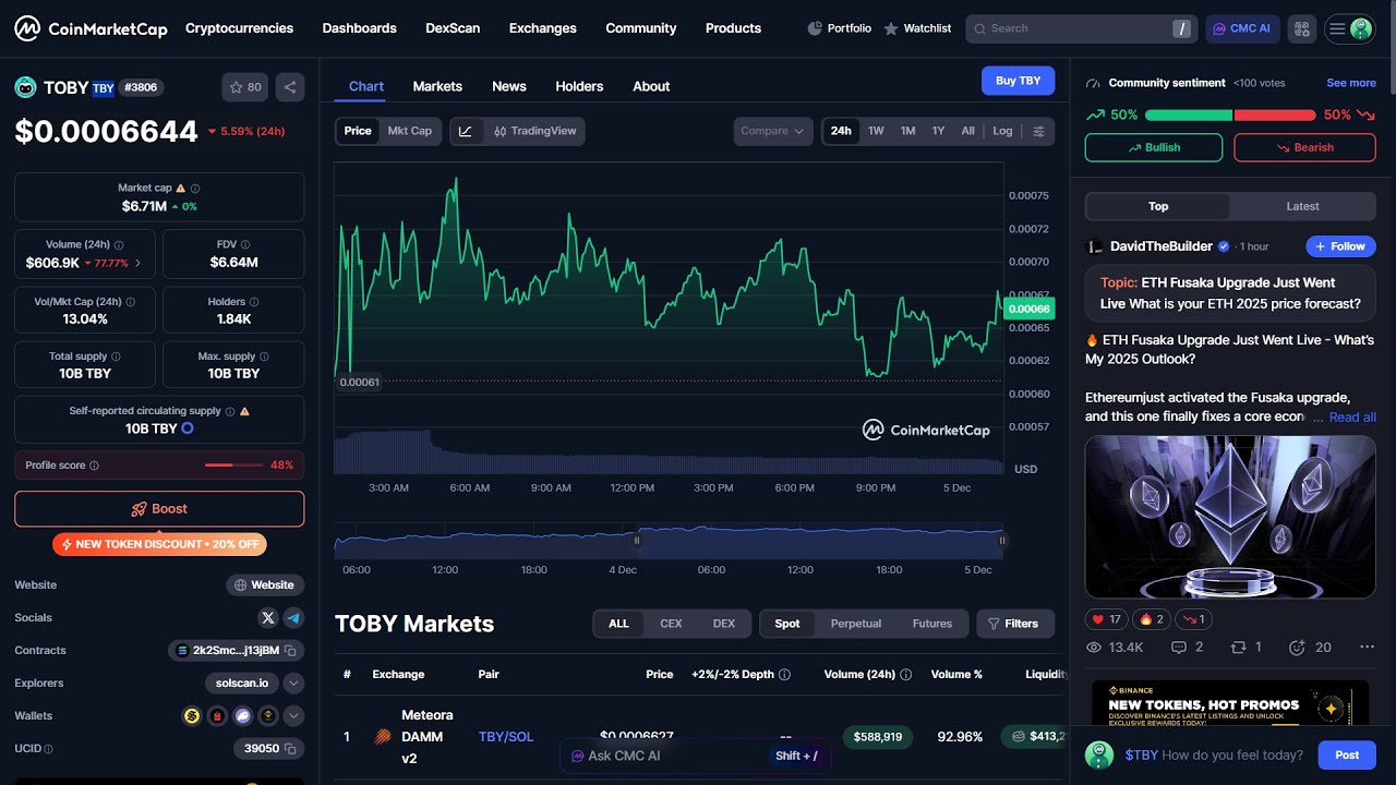 Is TOBY ($TBY) token legit or a scam - YouTube