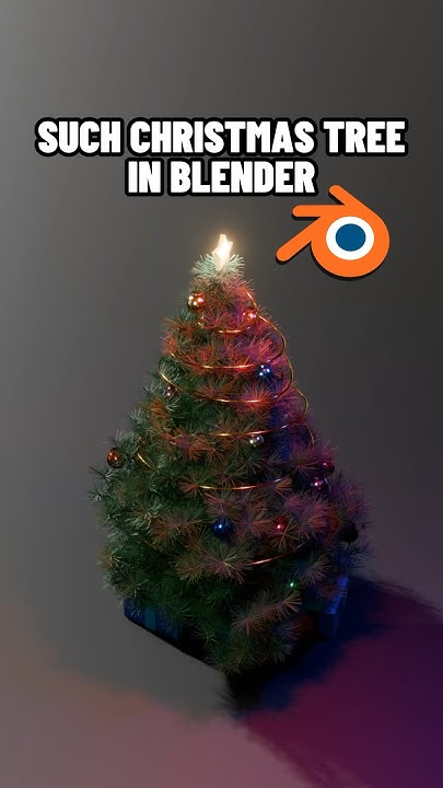 How to create Christmas tree in Blender - Tutorial - YouTube