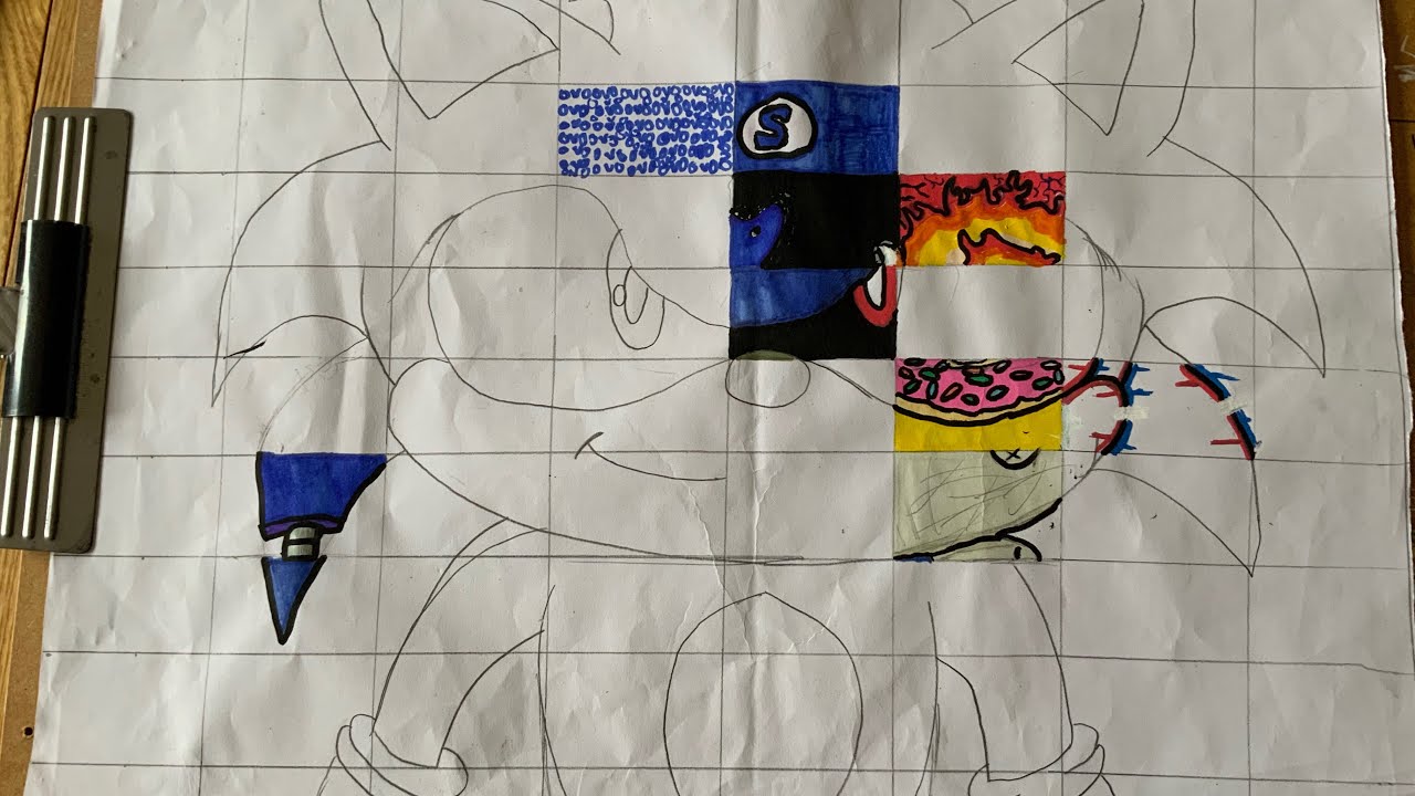 Parts 1-10 drawing sonic in 80 different styles - YouTube