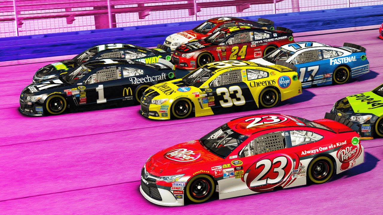 MOST INSANE RACING I'VE EVER SEEN IN A NASCAR GAME! - NASCAR 15 Season ...