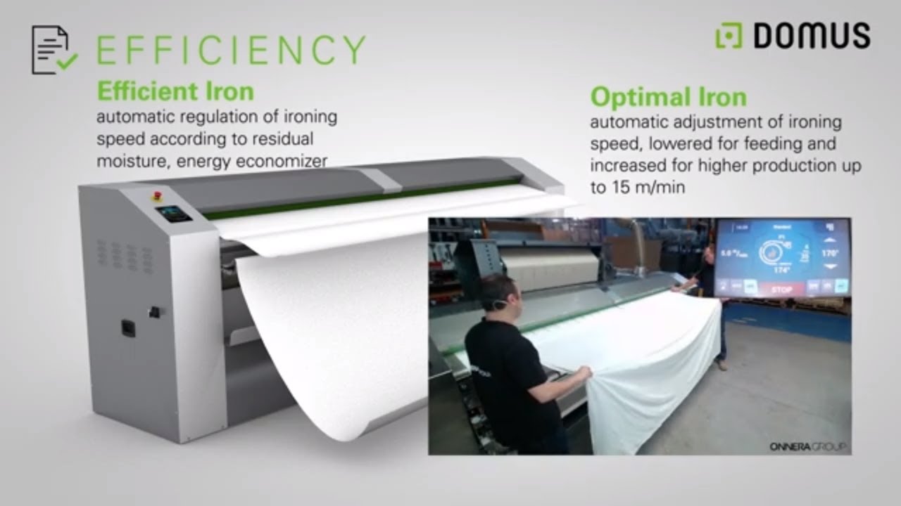 New flatwork ironers by Domus | Efficient and optimal iron | www ...