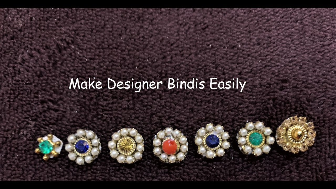 How to Make Simple Designer Bindi | Make it Easy - YouTube