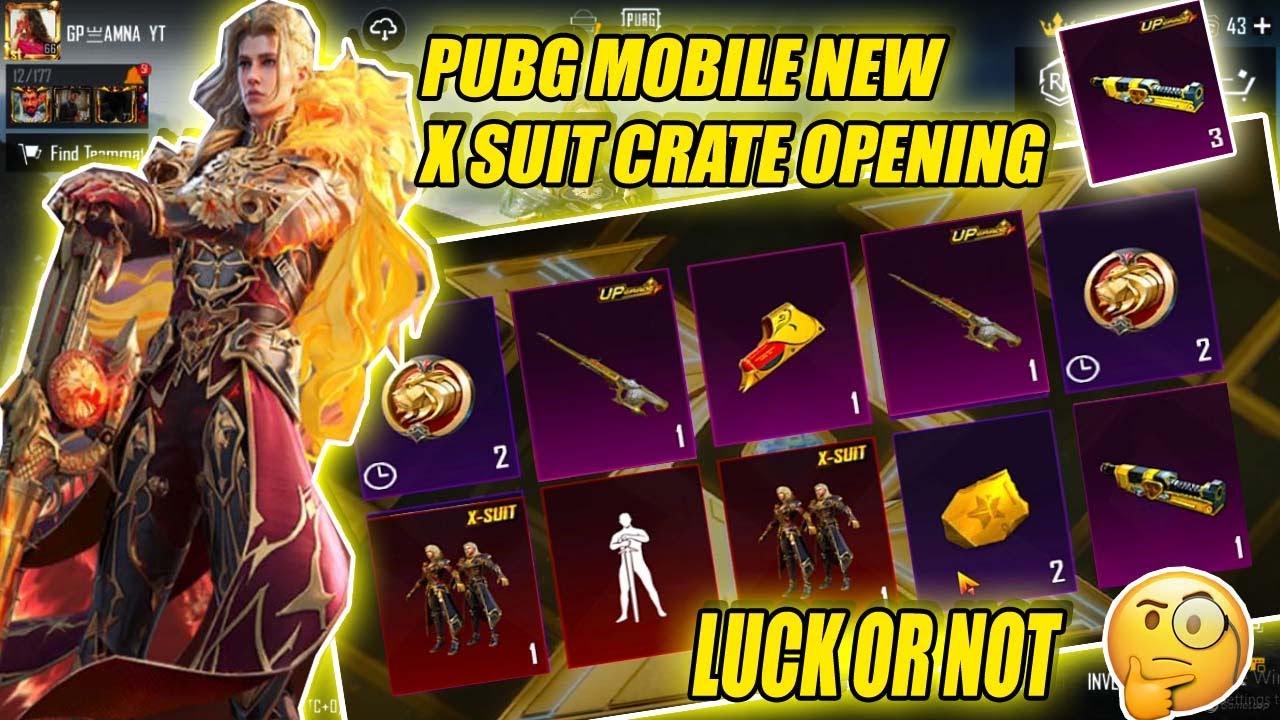 😍 IGNIS X SUIT CRATE OPENING BGMI/PUBG | New Ignis X-Suit PUBG MOBILE 😇 ...