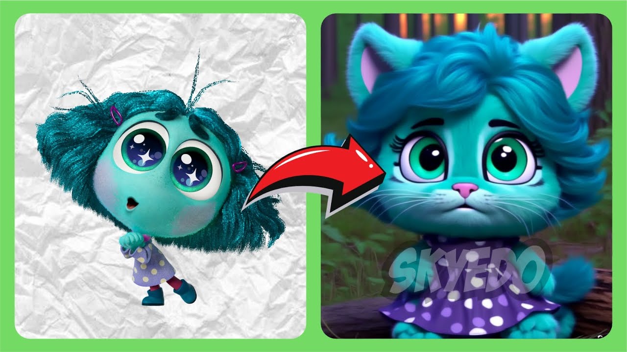 Inside Out 2 - DISGUST Best of Dessert GREEN Food Mukbang Animation ...