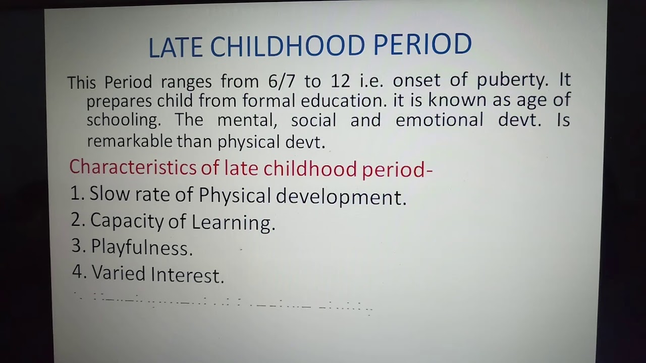 Late Childhood Period YouTube late-childhood-period-youtube