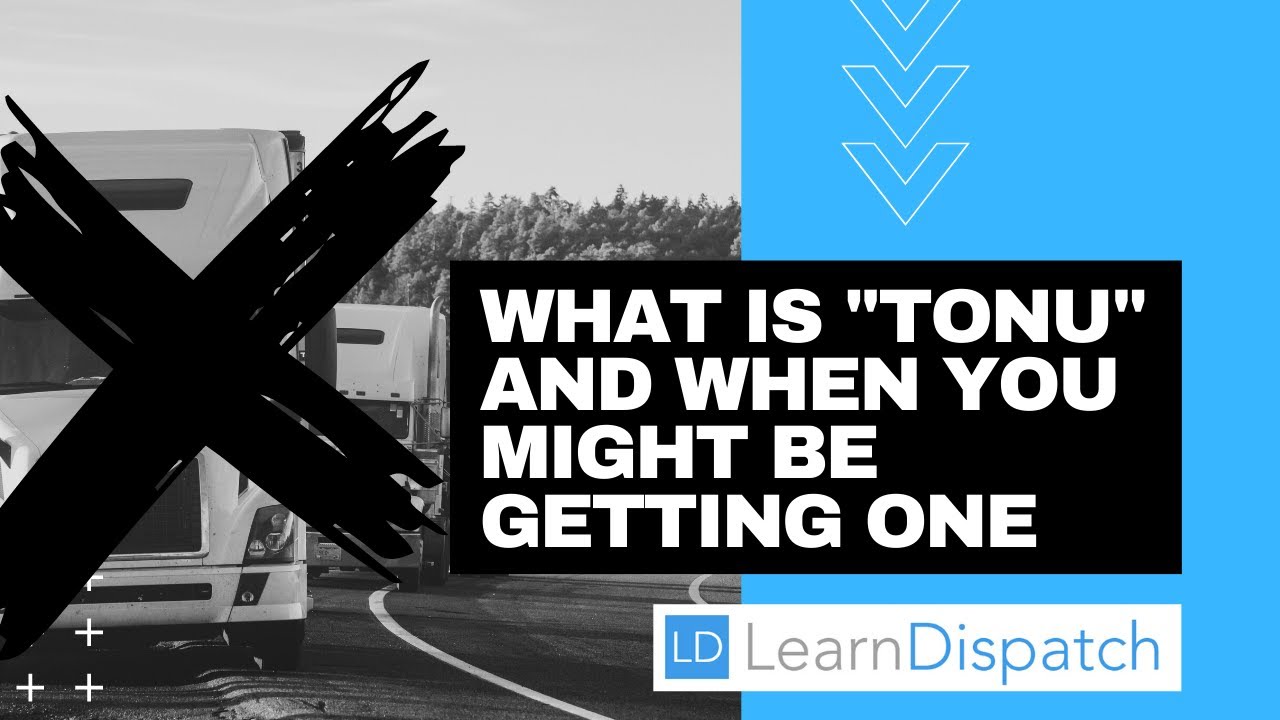 What is a TONU and when you might be getting one - YouTube