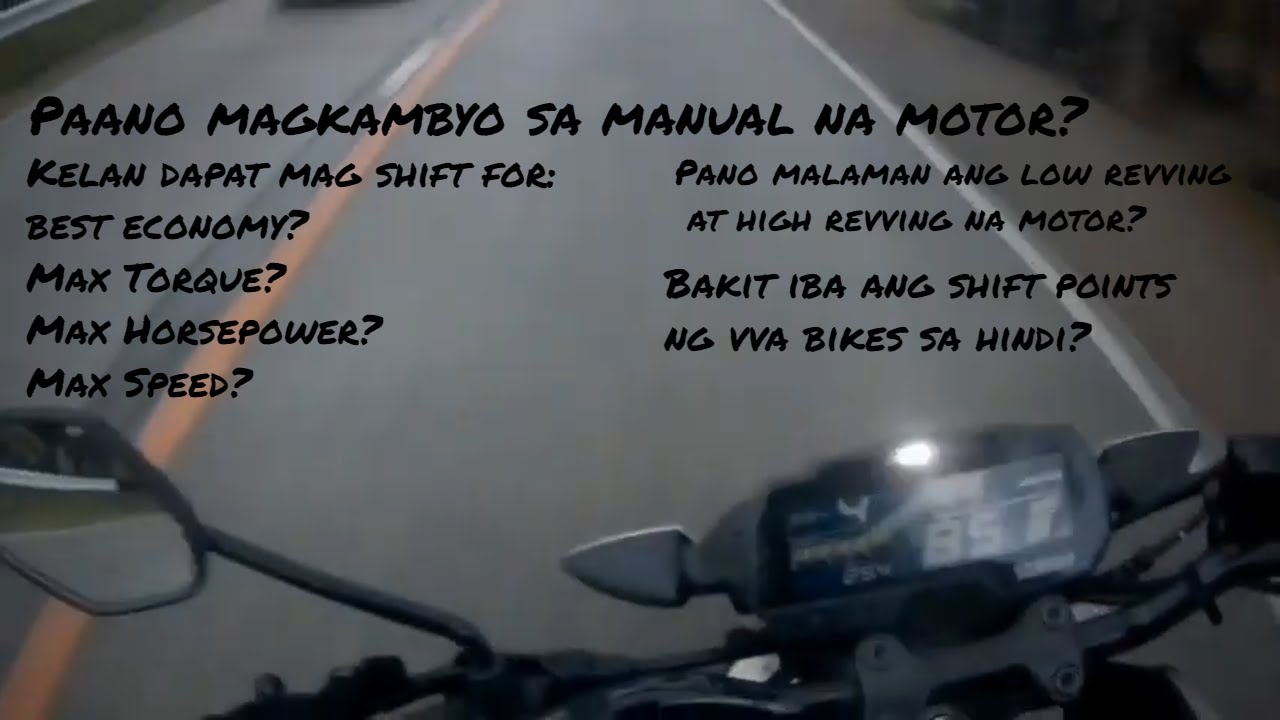 Tamang Pagpili ng Kambyo - How to Shift manual bikes - in depth Riding ...