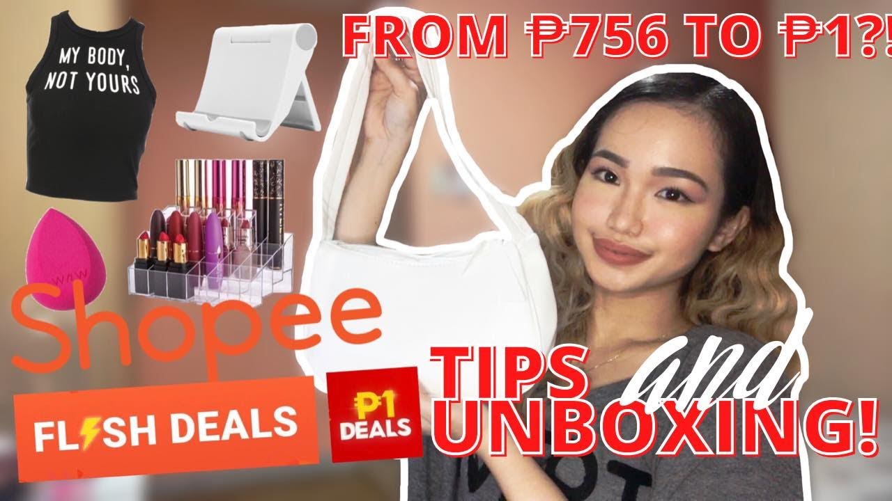 SHOPEE: FLASH DEAL/PISO DEAL TIPS + UNBOXING! | SHIEROLOGY - YouTube