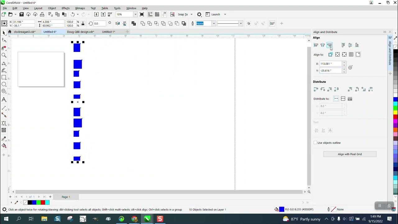 Corel Draw Tips And Tricks Align Nodes With A Twist Part 2 Objects Youtube