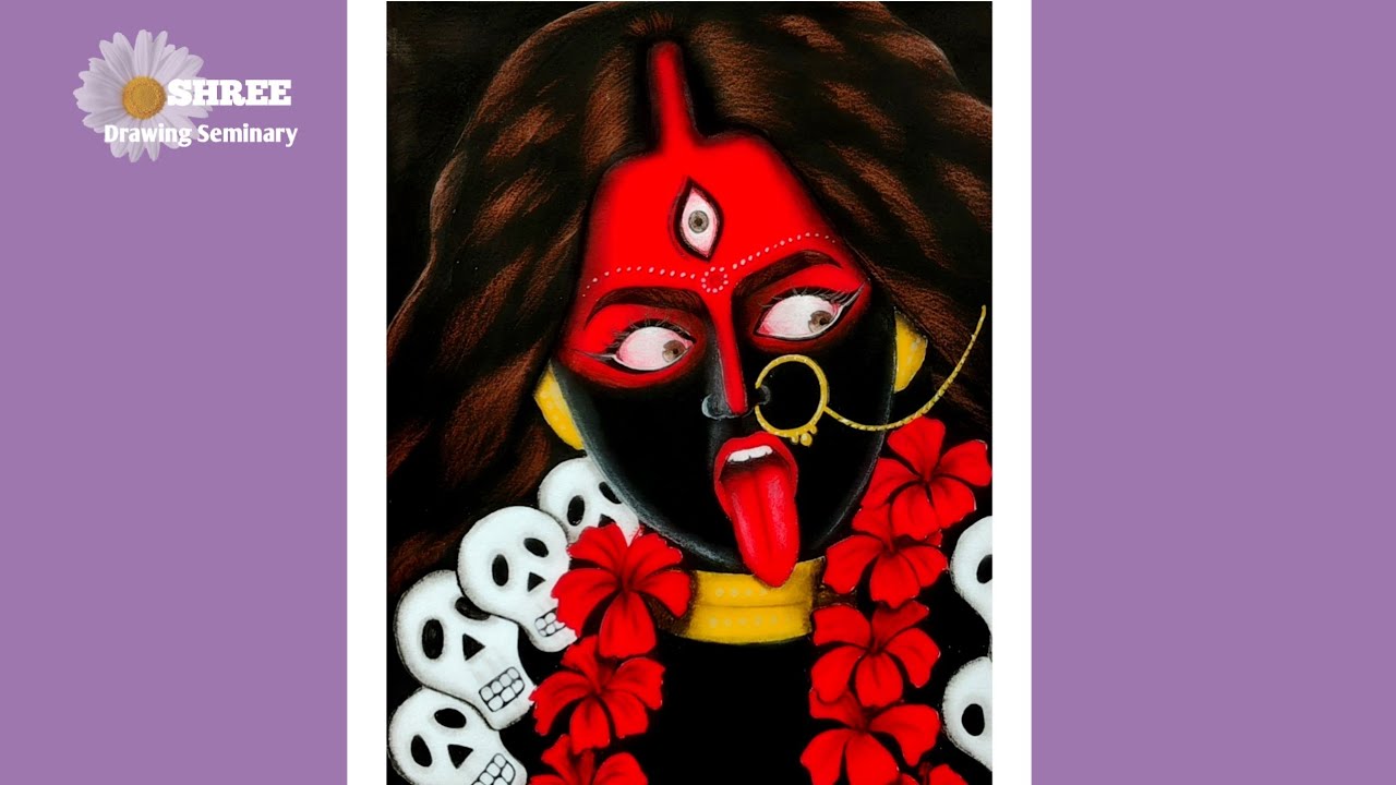 How to Draw Angry Kali Very Easy Step by Step - YouTube