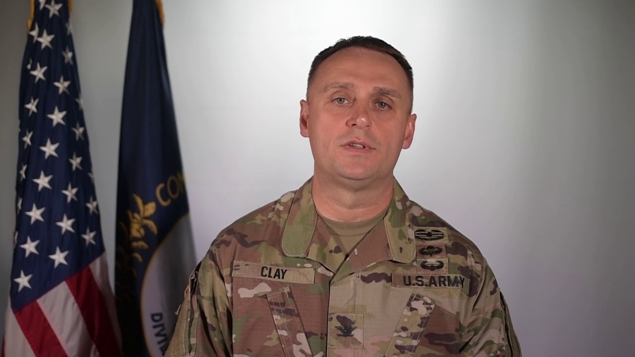 COL Clay's virtual address for 1163rd deployment ceremony - YouTube
