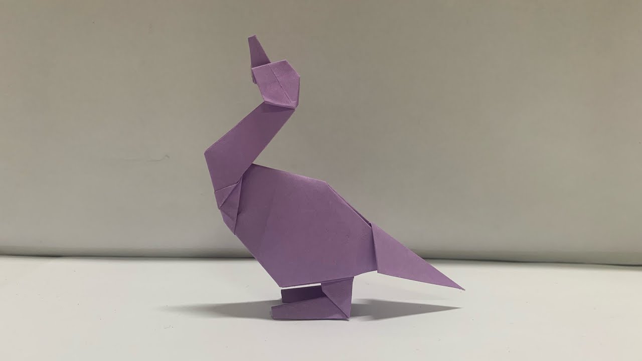 Origami Goose Paper | How To Make an Origami Goose Easy | Origami ...