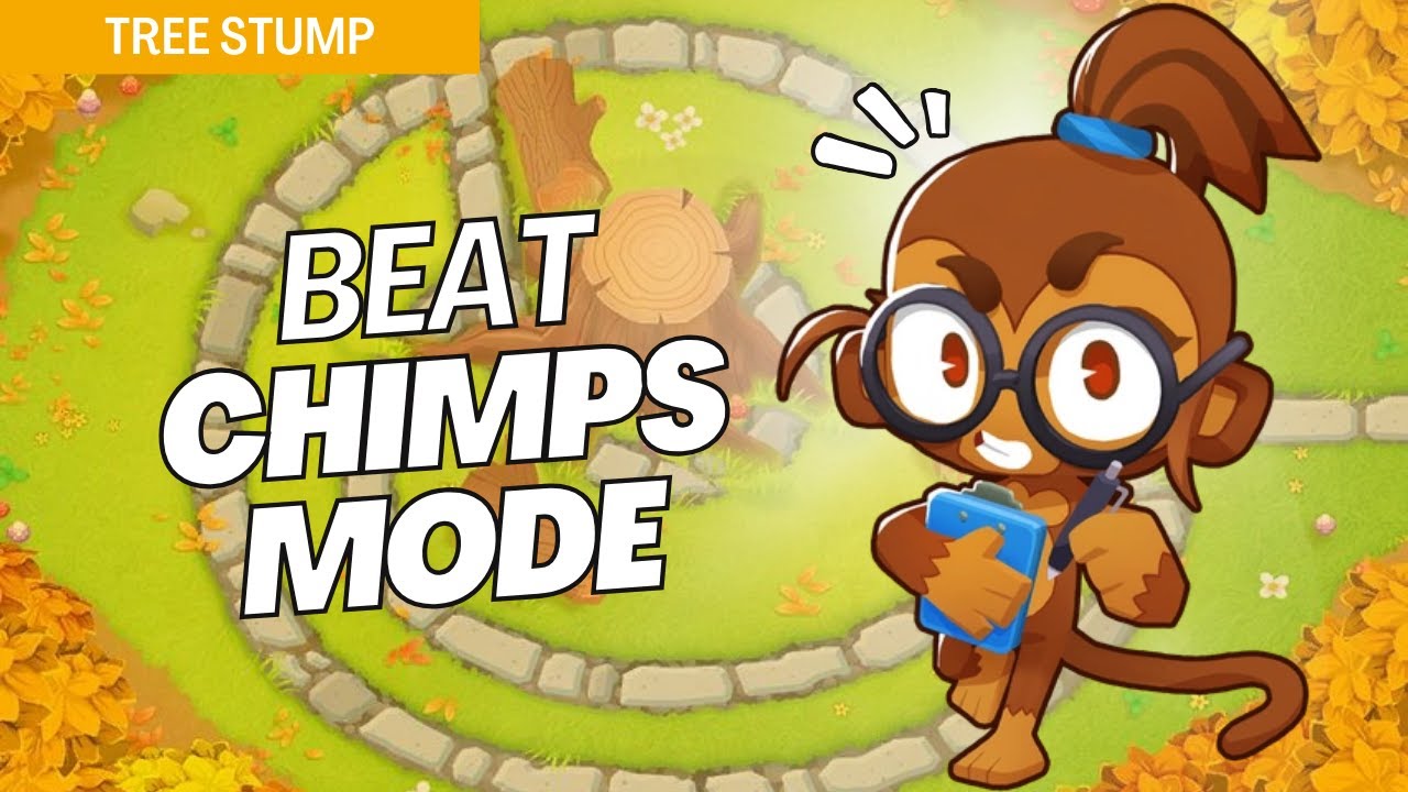 How to Beat CHIMPS Mode (Hard) on Tree Stump? - BTD6 Strategy - YouTube
