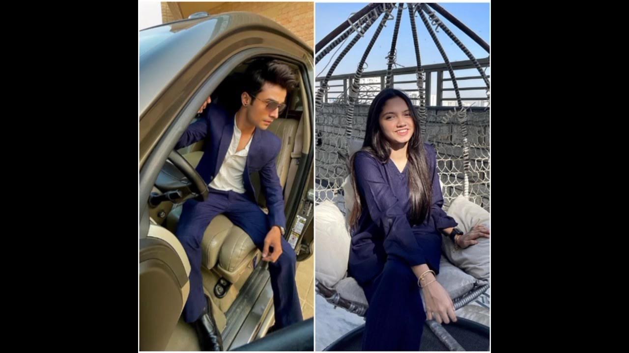 Aina Asif and Fazal Hussain same colour dress/cute couple - YouTube