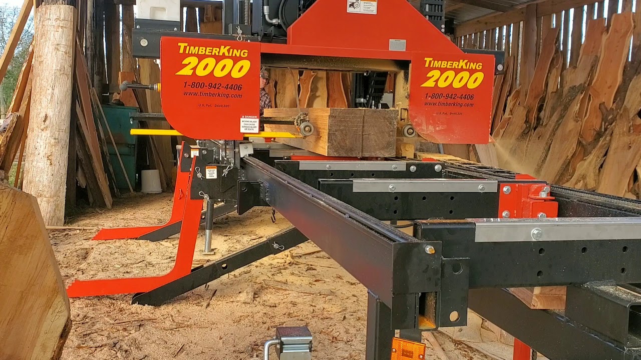 First cuts of the New Year on the Timberking 2000 - YouTube