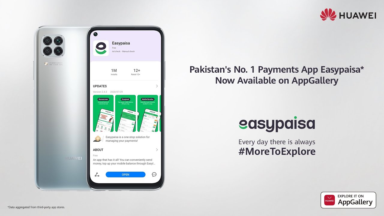 Easypaisa Pakistan's No.1 Payments App now available on Huawei ...