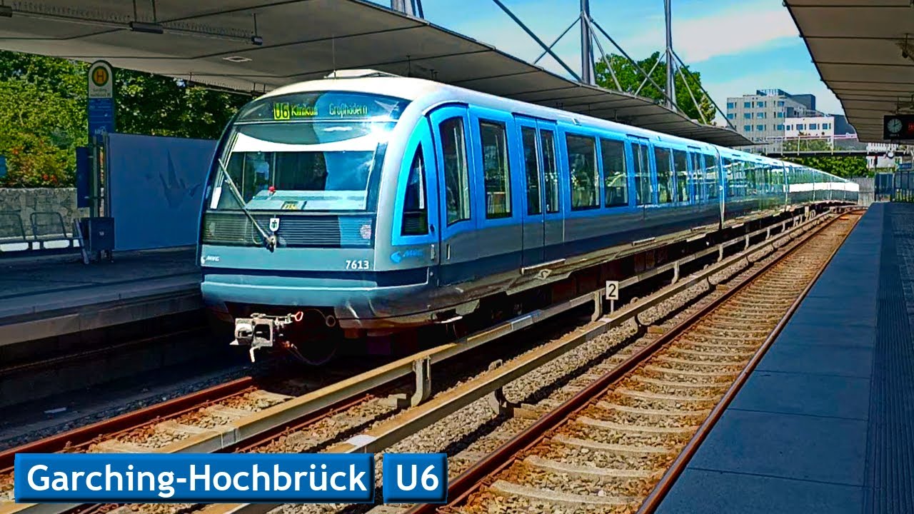Garching-Hochbrück | Line U6 : Munich U-Bahn ( MVG C1 - C2 ) - YouTube