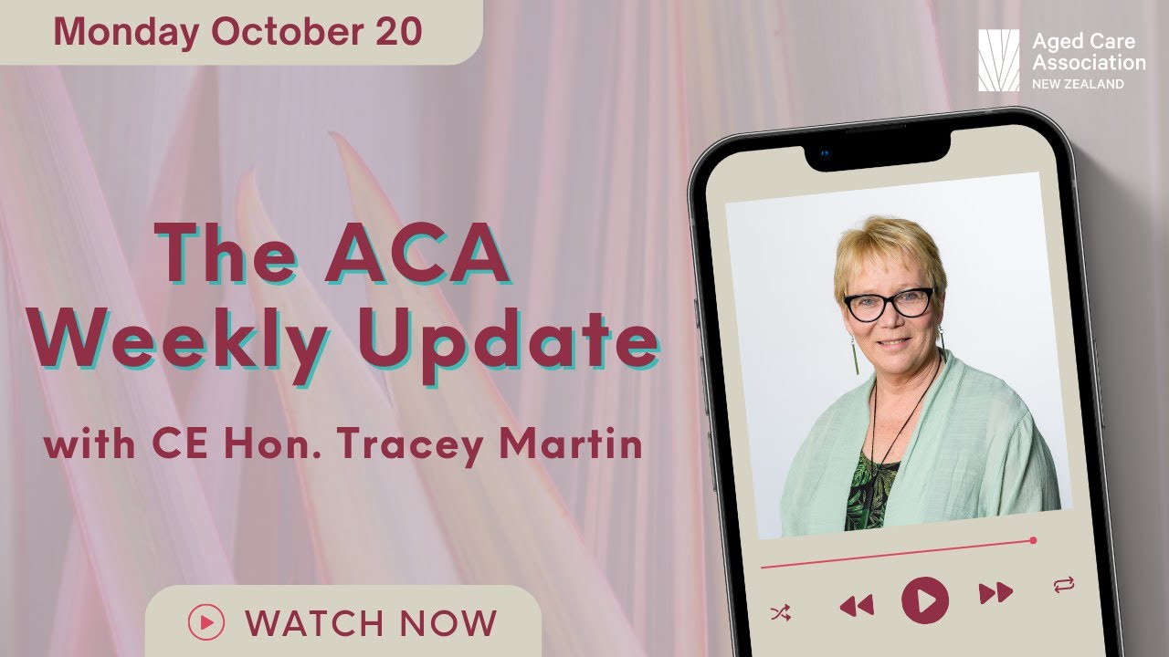 ACA Weekly Update with CE Hon. Tracey Martin - October 20 - YouTube
