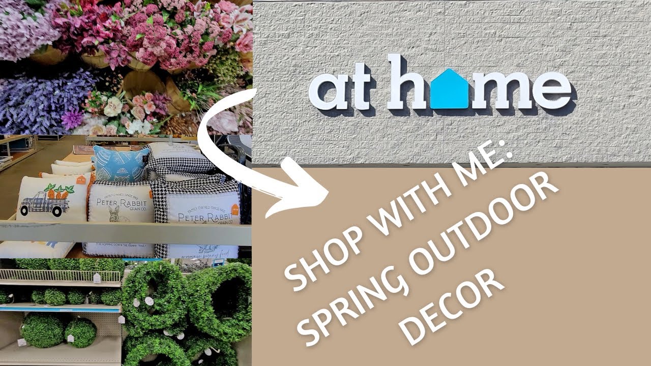 Spring Shop With Me | At Home | Outdoor Spring Decor - YouTube