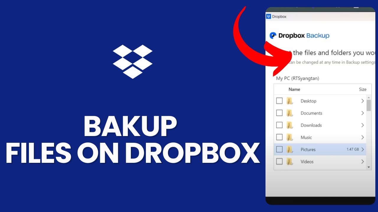 How to Back Up Files on Dropbox 2024? - YouTube