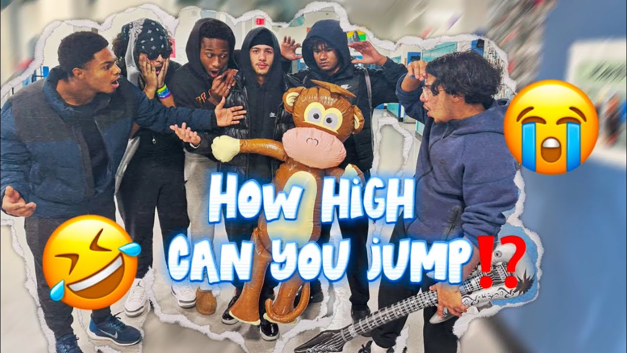 Asking people in school how high can they jump (Got sussy‼️) - YouTube