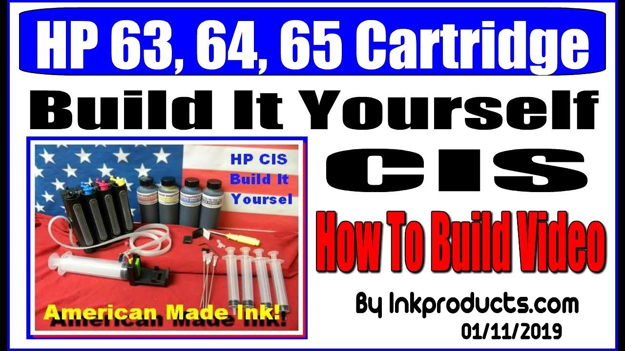 How to build a CIS using HP 63, 64, 65, 62 cartridges - by inkproducts ...