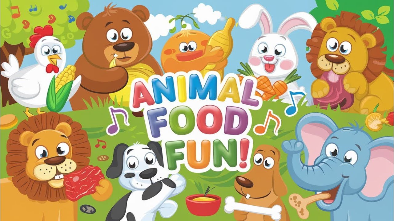 Animal Food Fun | Sing Along with Animals and Their Favorite Foods ...