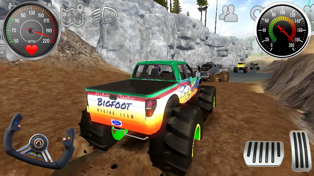 Mud Truck Dirt Racing Best iOS Gaming Video For Us | Offroad Truck Big ...