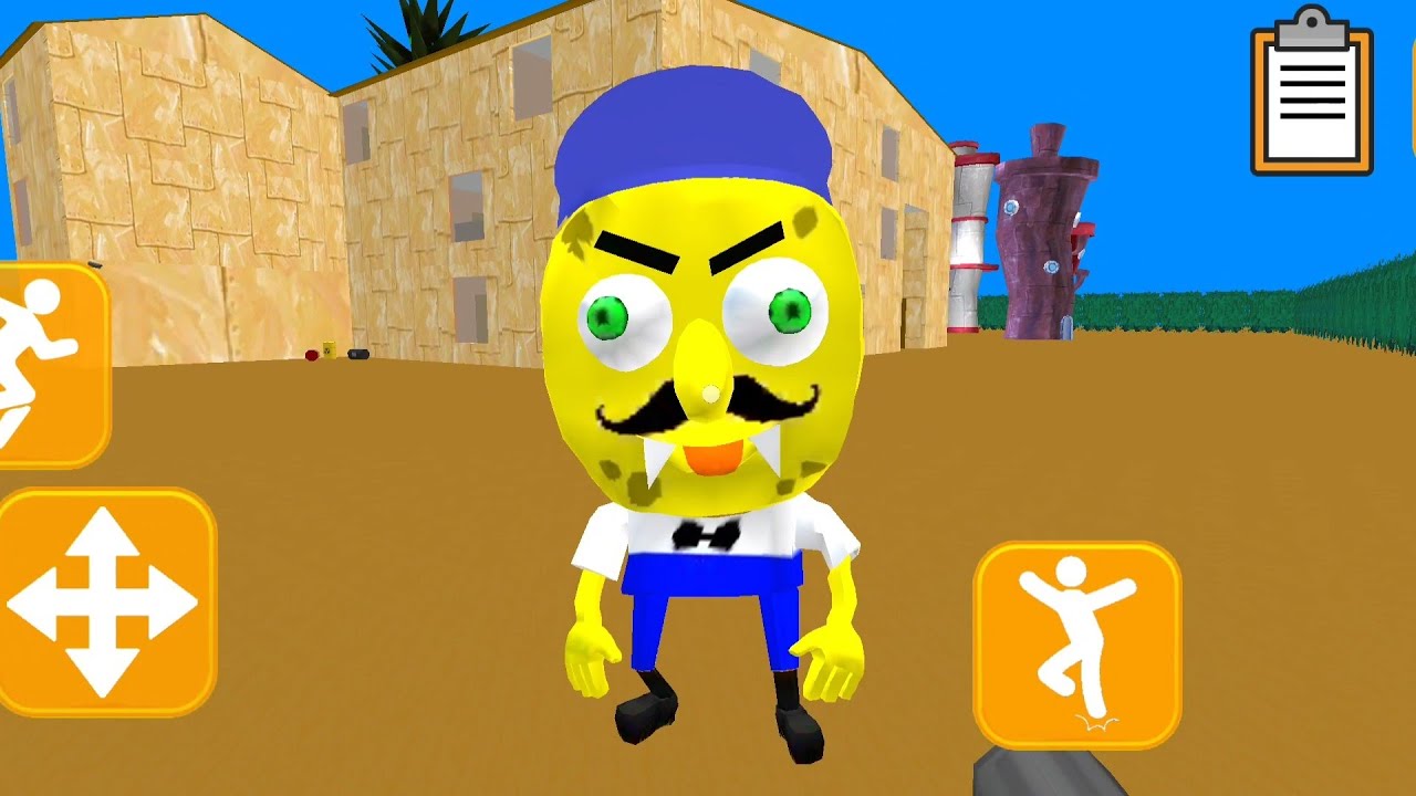 Sponge Neighbor Escape 3D - Level 2 - Gameplay - YouTube