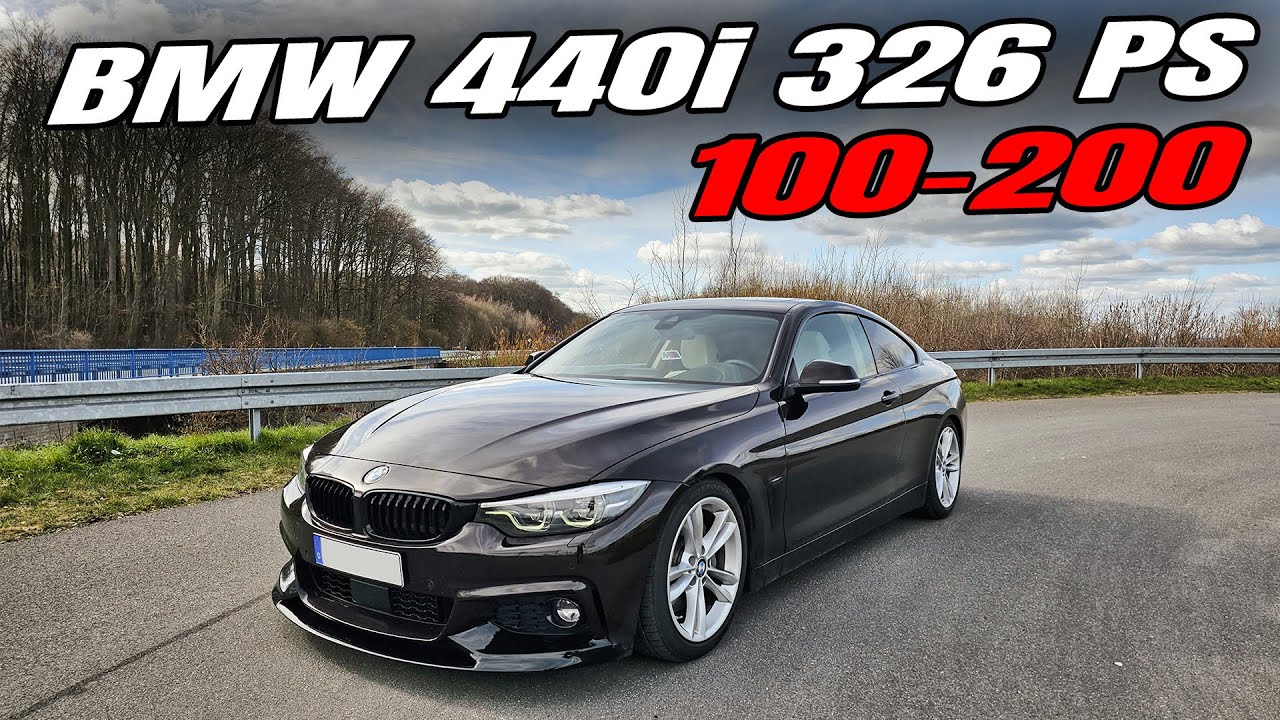 BMW F32 440i xDrive | Schneller als die Werksangabe?! 0-100 u. 100-200 ...